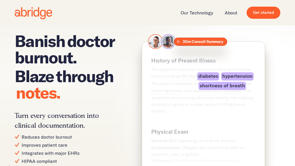 Abridge | Transforming Medical Conversations | Futureen