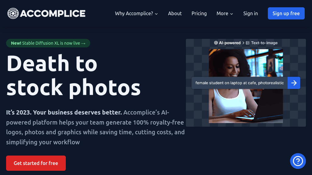 Accomplice | AI Design Generation and Editing | Futureen