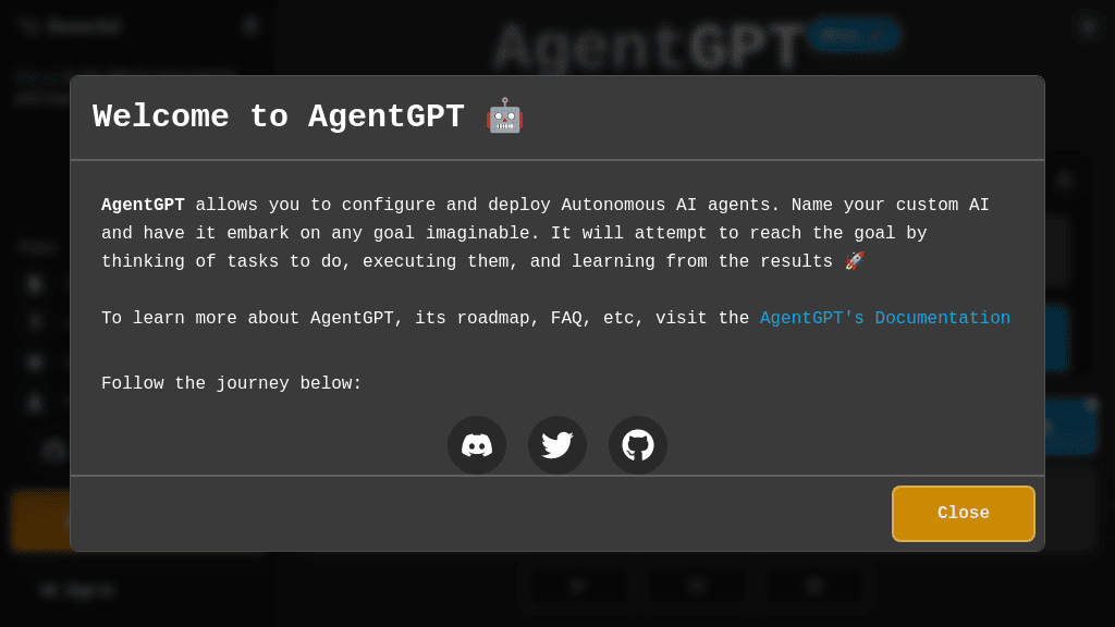 AgentGPT | Create and deploy AI agents easily. | Futureen