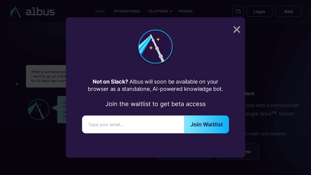 Albus | ChatGPT4 Integration for Slack | Futureen