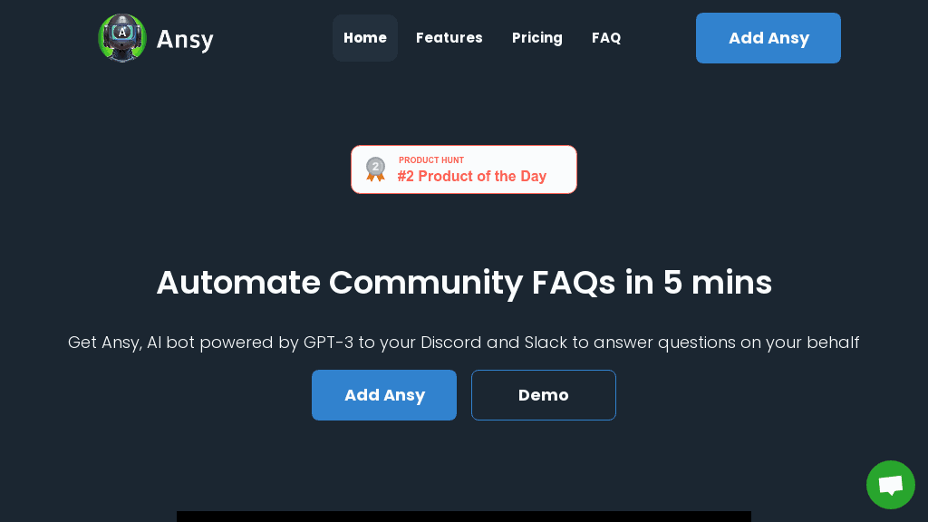 Ansy.ai | Automate Community FAQs in 5 Minutes | Futureen