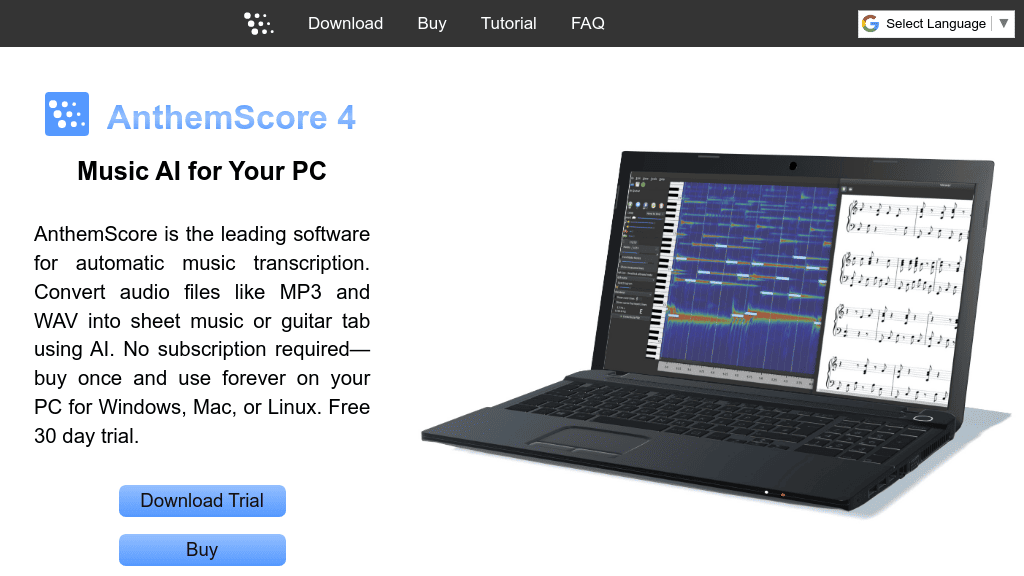 AnthemScore | Transcribe Music with Ease | Futureen