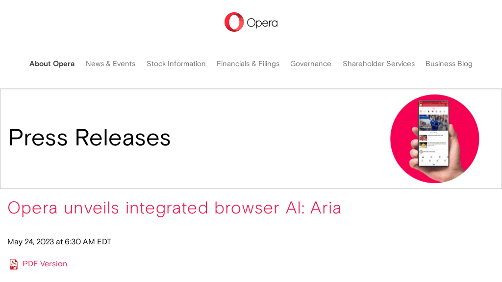 Aria by Opera | Free Browser AI to Boost Creativity | Futureen