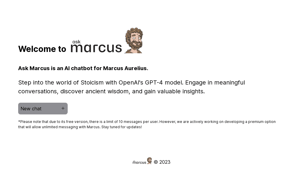 Ask Marcus | Engage in Meaningful Stoic Conversations | Futureen