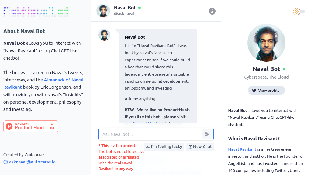 Naval Bot | Chat with Naval Ravikant | Futureen