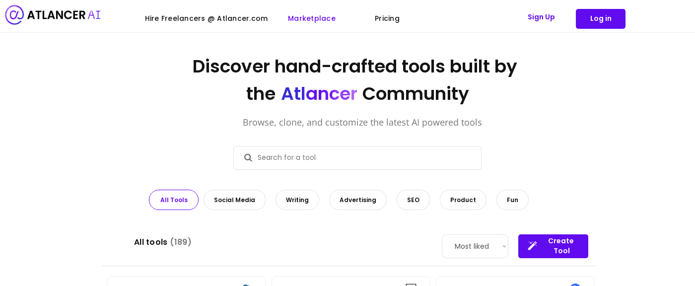 Atlancer.ai | Hand-crafted tools for success. | Futureen