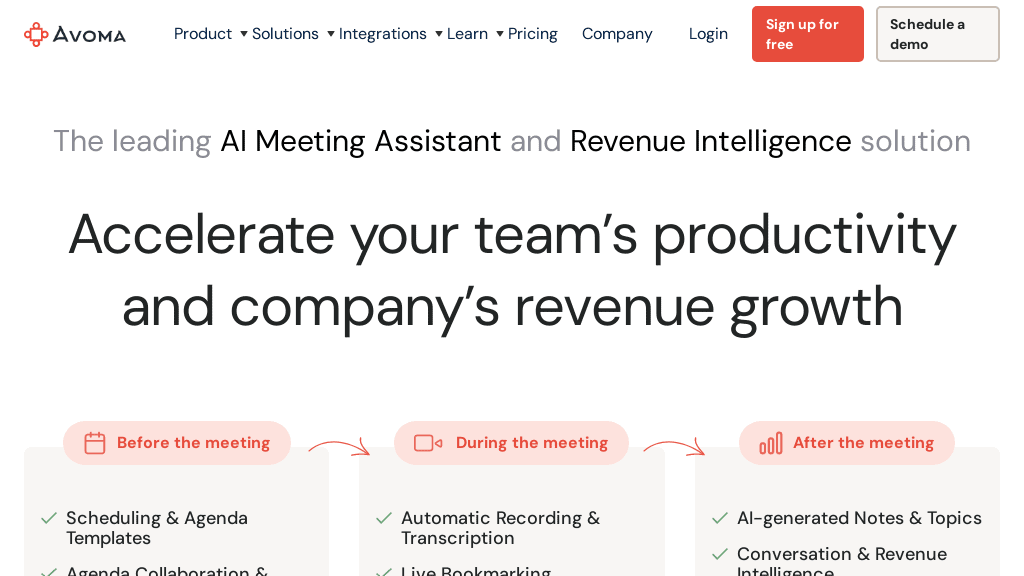 Avoma | Transform Meetings with AI Conversation Intelligence | Futureen