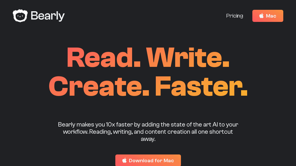 Bearly | Read, write, and learn more efficiently | Futureen