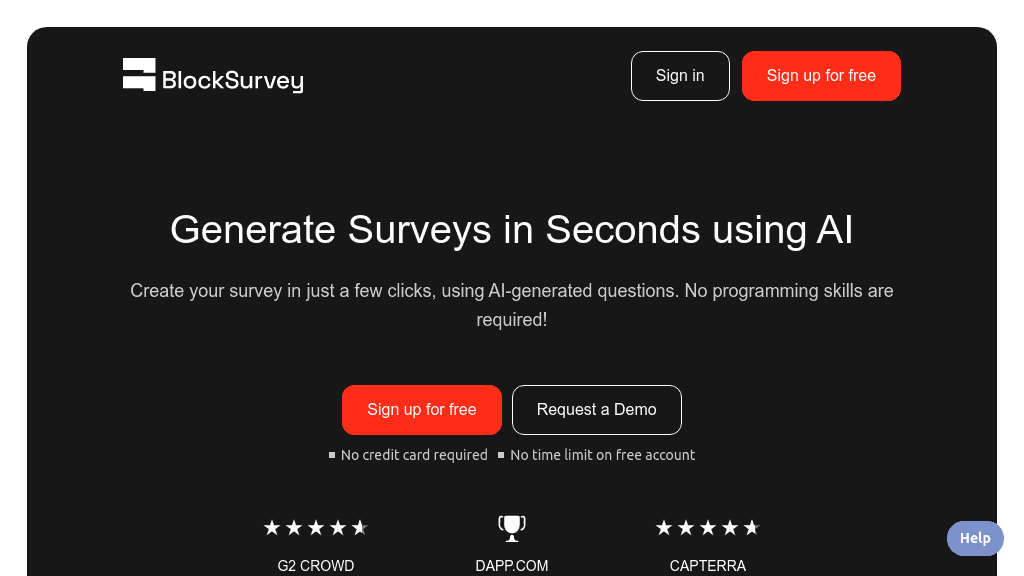 BlockSurvey 🚀 AI-Powered Surveys: Intelligent & Effortless | Futureen