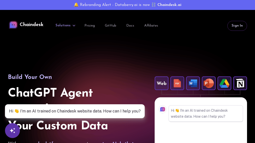 Chaindesk 🤖 Build Custom AI Chatbots | Futureen