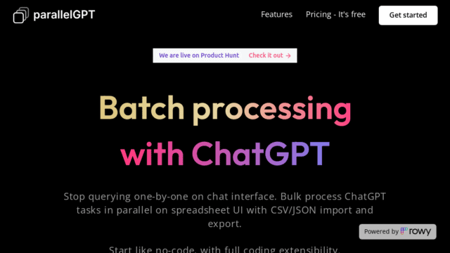 ChatGPT | Bulk Processing Tool for Efficient Workflows | Futureen