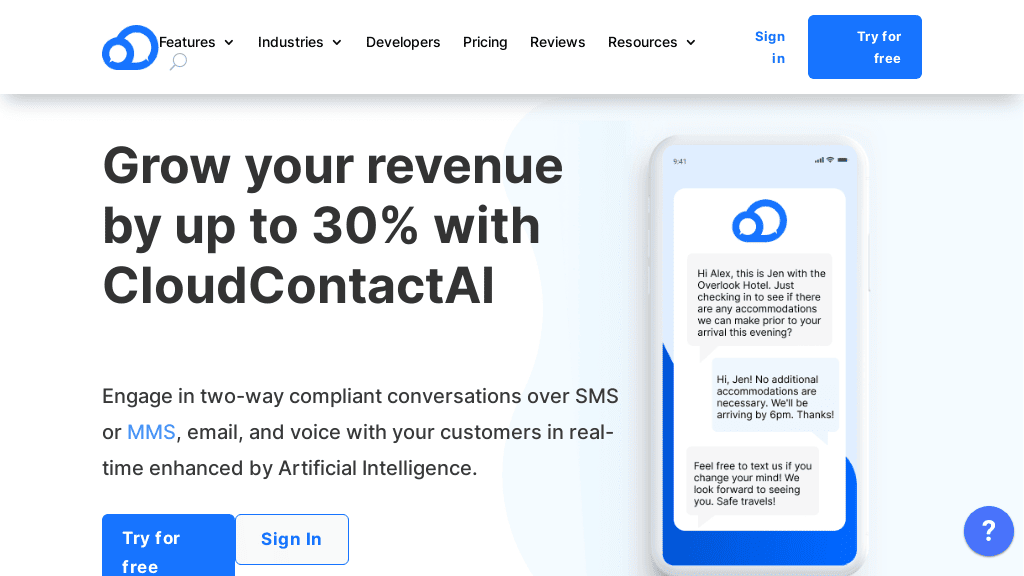CloudContactAI | Enterprise SMS Marketing Made Easy | Futureen