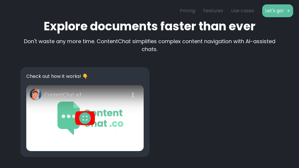 ContentChat | Simplify Document Exploration with AI | Futureen