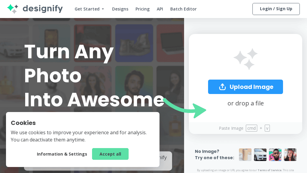 Designify Transform photos into exceptional visuals | Futureen