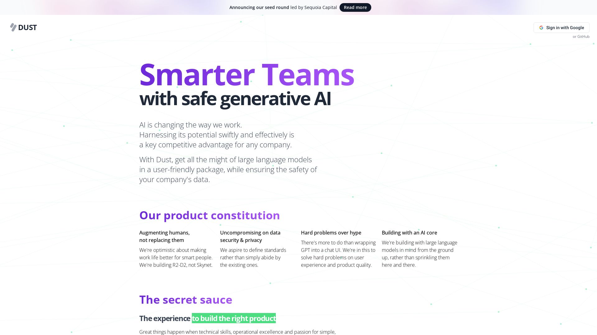 Dust | Build Smarter Teams with AI | Futureen