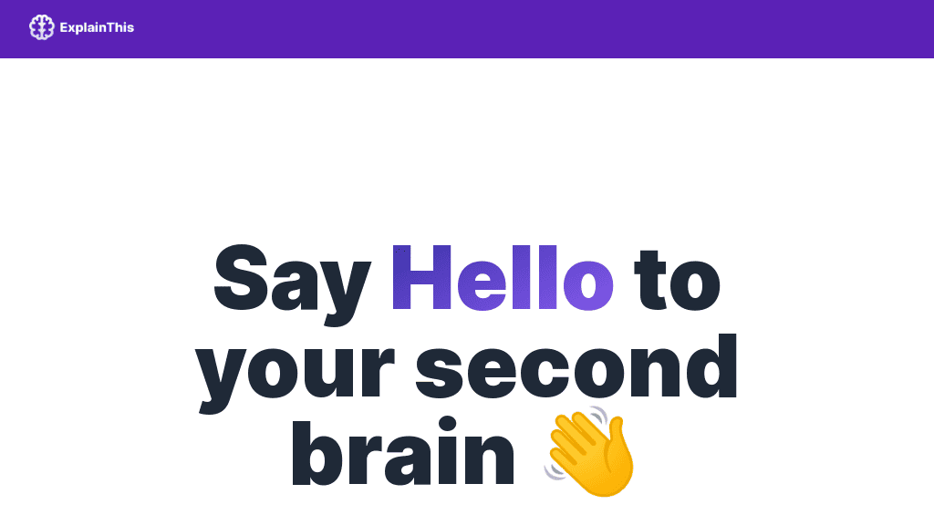 ExplainThis.AI | Simplify Complicated Concepts | Futureen