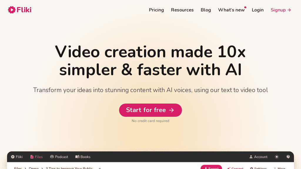 Fliki : AI-powered video creation made simple | Futureen