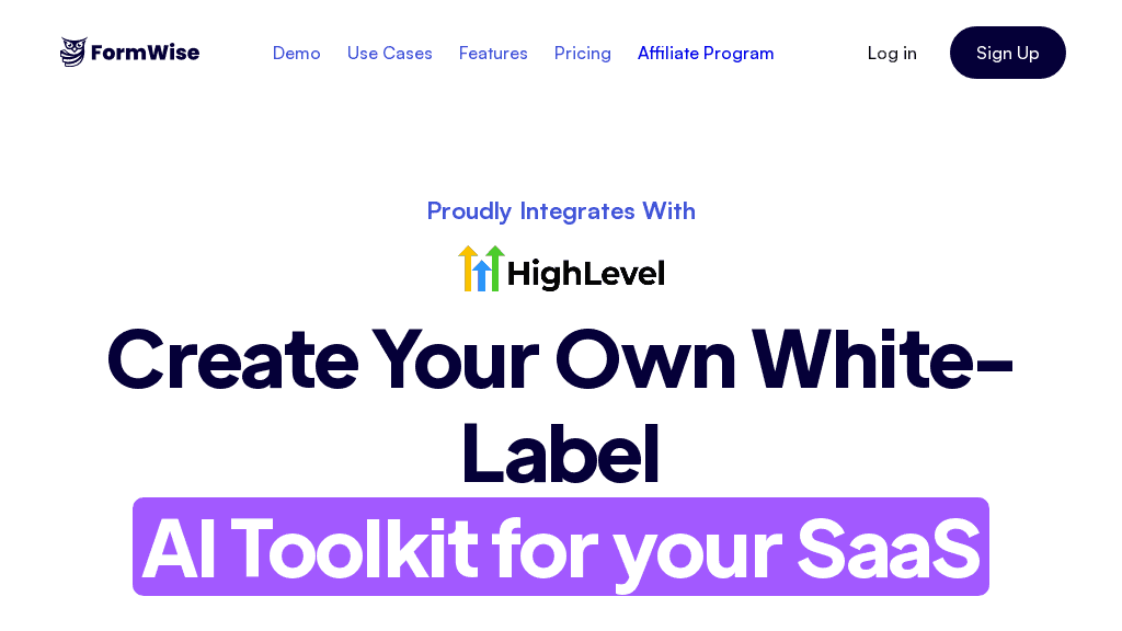 FormWise | Create White Label AI Tools | Futureen