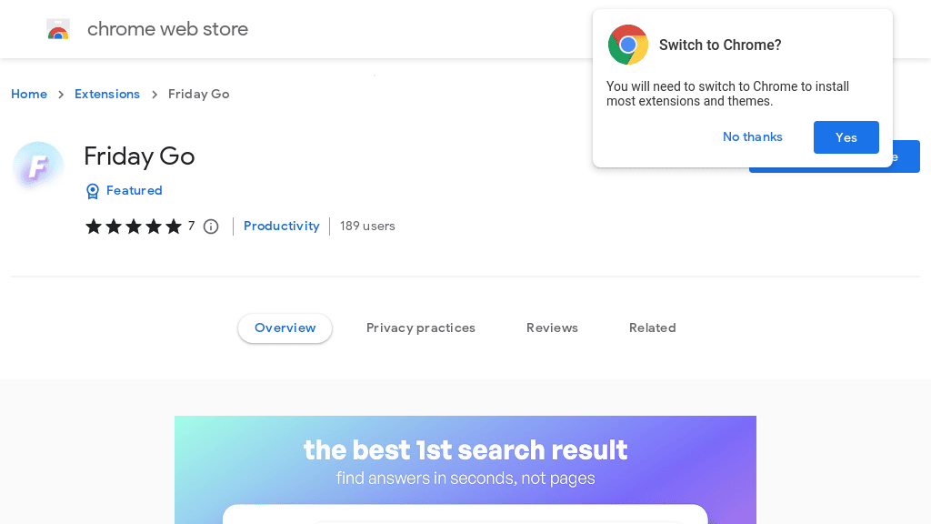 Friday Go | Top Chrome Web Store Tool | Futureen
