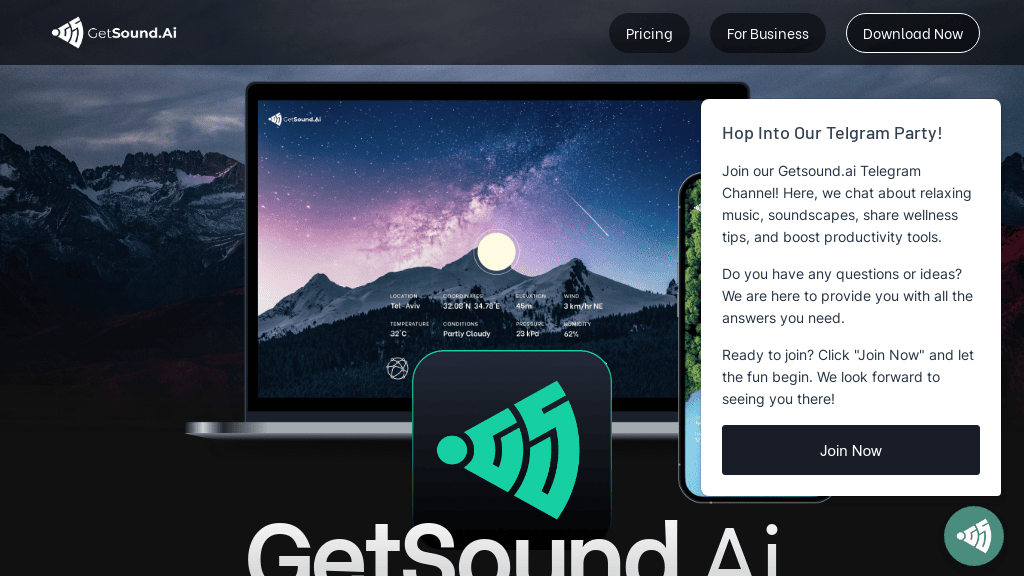 GetSound.Ai | Immerse in Real-Time Soundscapes | Futureen