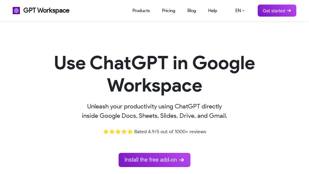 GPT Workspace | Boost Productivity with AI in Google Tools | Futureen