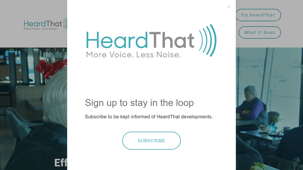 HeardThat™ | Clear Conversations in Noisy Settings | Futureen