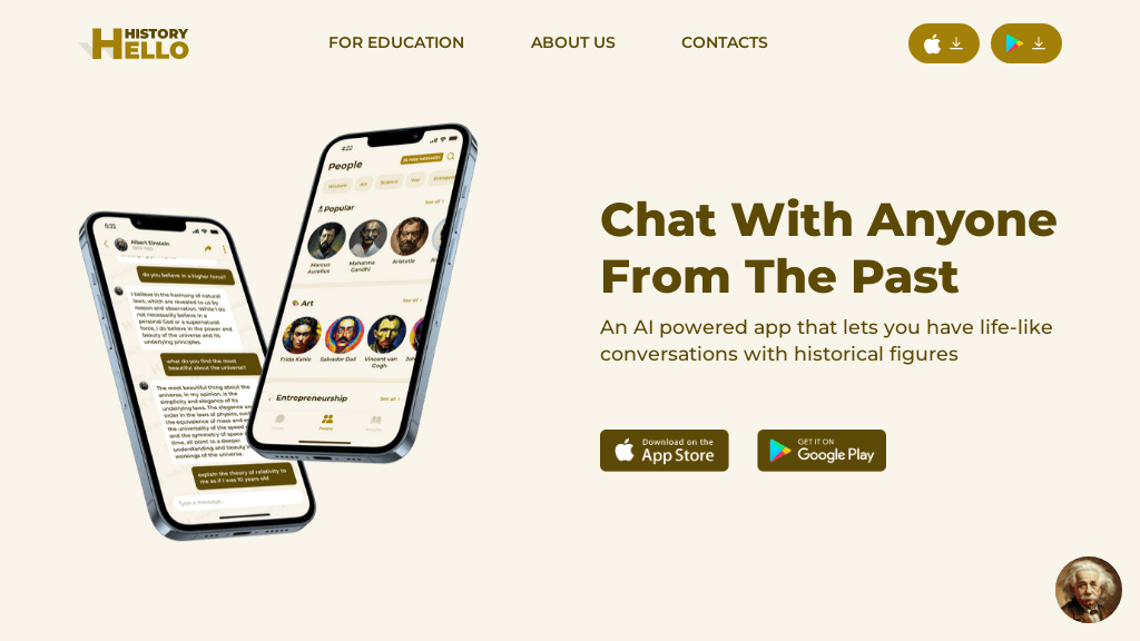 Hello History | Chat with AI Historical Figures | Futureen