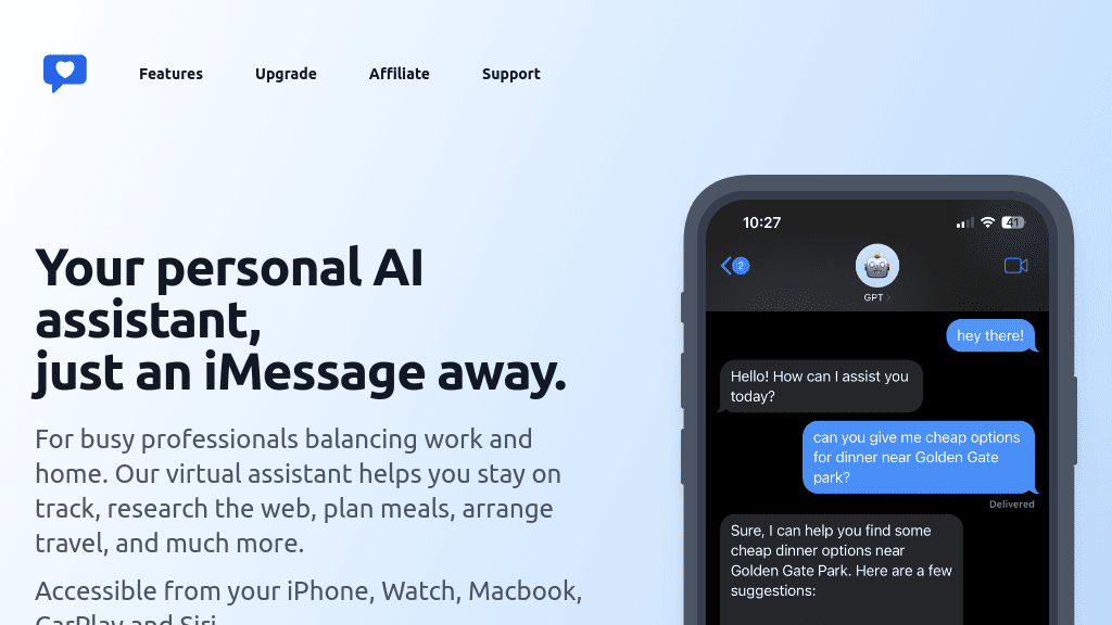 iChatWithGPT | Your Personal AI Assistant | Futureen