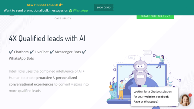 IntelliTicks | AI Live Chat for Sales Support | Futureen