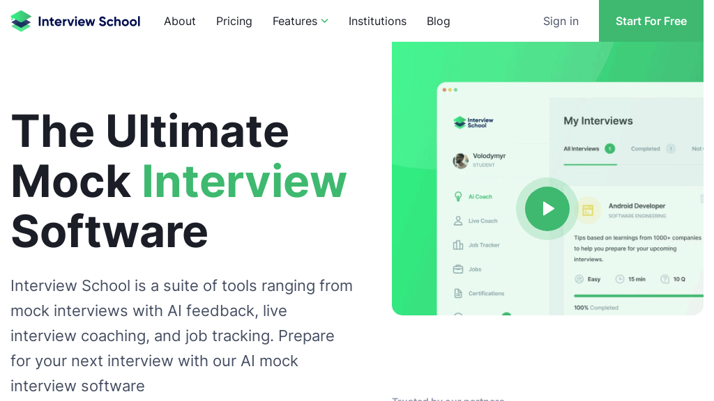 Interview School | AI Mock Interview Software for Practice | Futureen