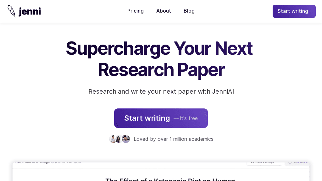 Jenni AI | Enhance Your Writing Potential | Futureen