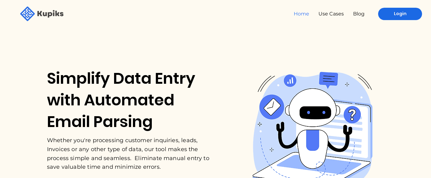 Kupiks | Automated Parsing - Simplify Data Entry | Futureen