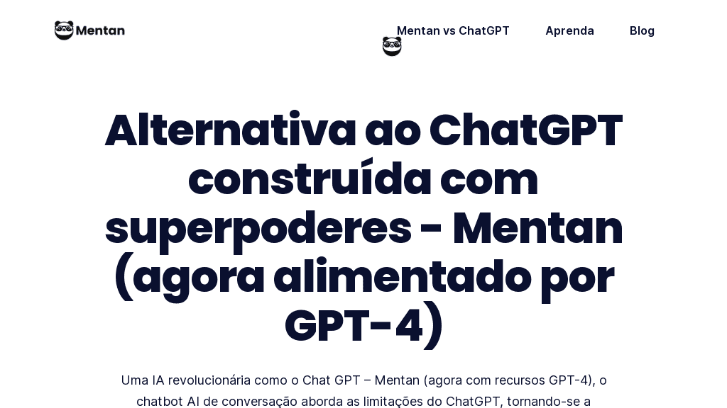 Mentan | A Melhor Opção ao ChatGPT | Futureen
