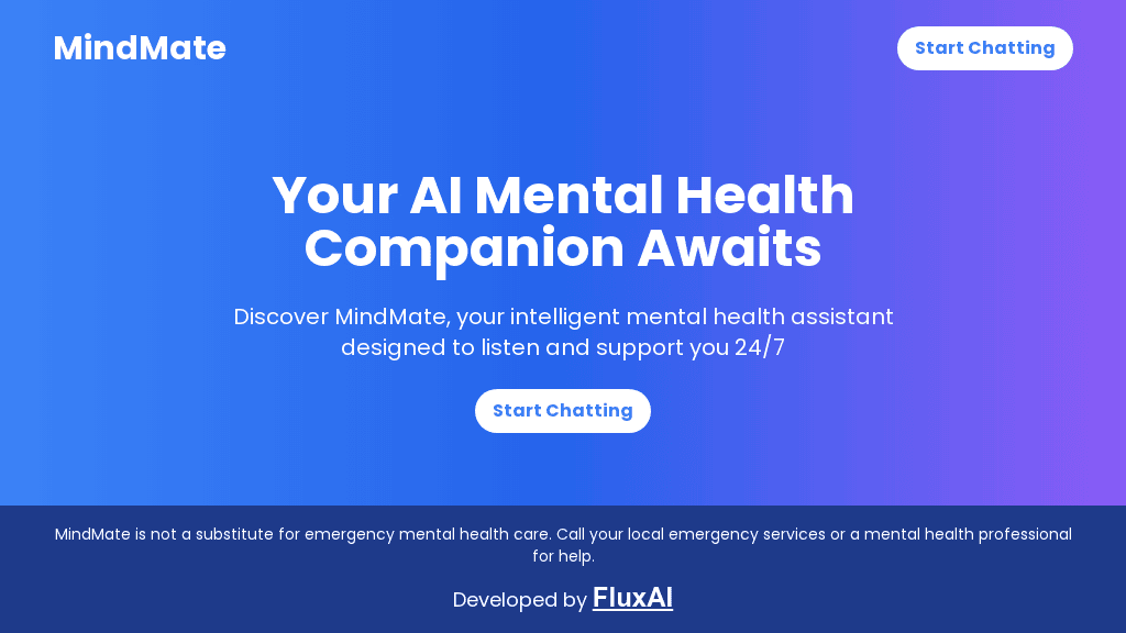 MindMate | 24/7 Mental Health Support & Guidance | Futureen