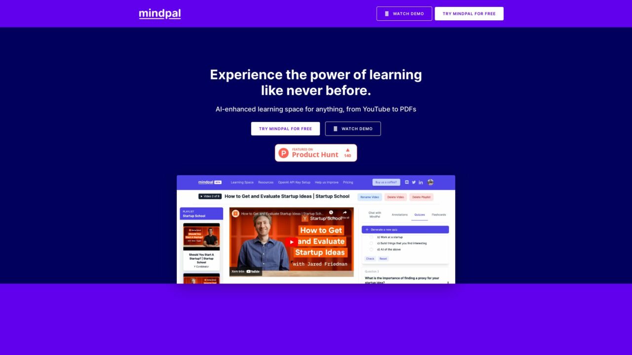 MindPal 🧠 Boost Your Learning with Interactive Videos | Futureen