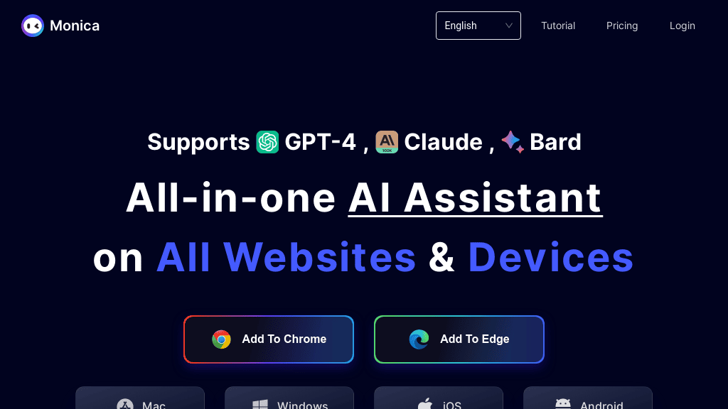 Monica | Your AI Chat Assistant | Futureen