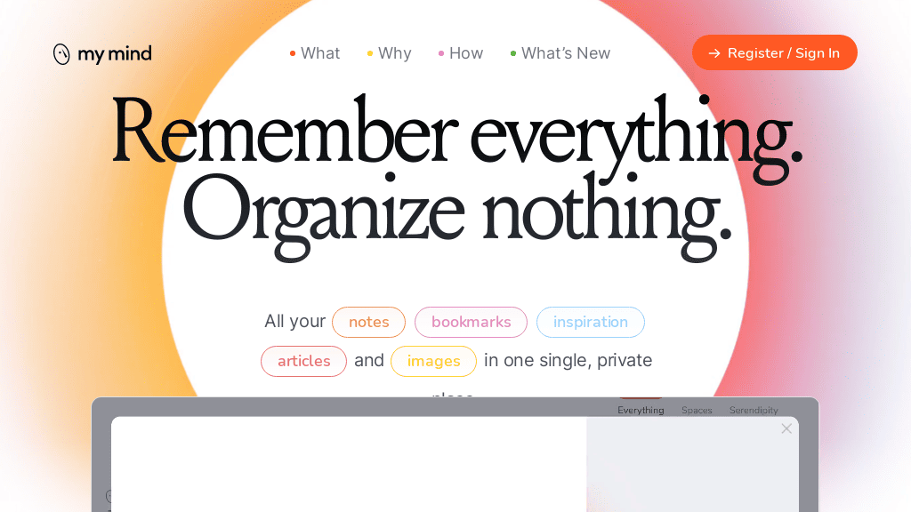 mymind | The ultimate mind-saving extension | Futureen