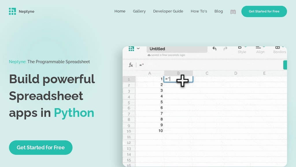 Neptyne | Make Spreadsheets Programmable | Futureen