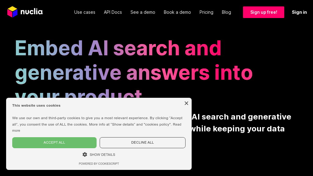 Nuclia | AI Search and Generative Answers | Futureen