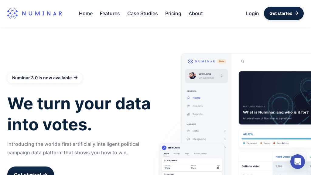 Numinar | AI-powered voter data platform for campaigns | Futureen