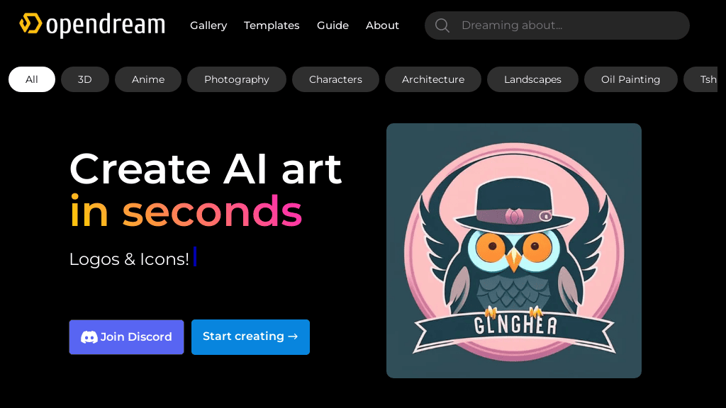 OpenDream | Create Free AI Art Online | Futureen