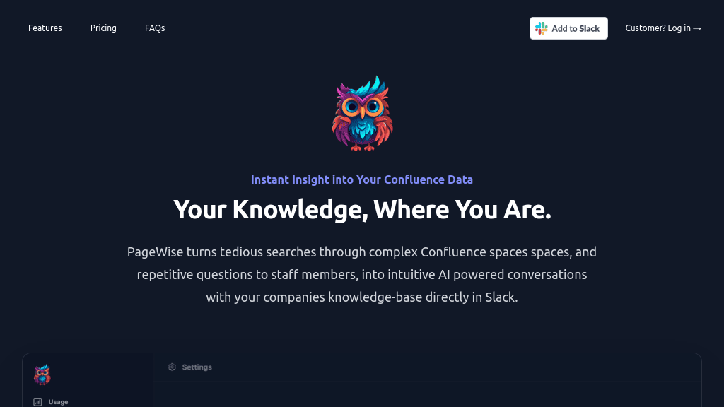 PageWise AI | Your Knowledge Accessible Anytime | Futureen