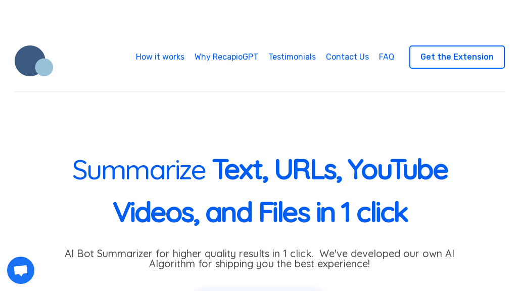 RecapioGPT | Summarize Instantly in One Click | Futureen