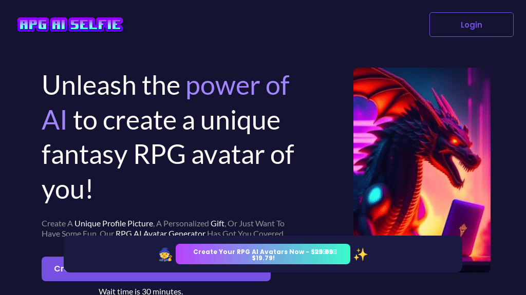 RPG AI | Create your fantasy RPG avatar! | Futureen