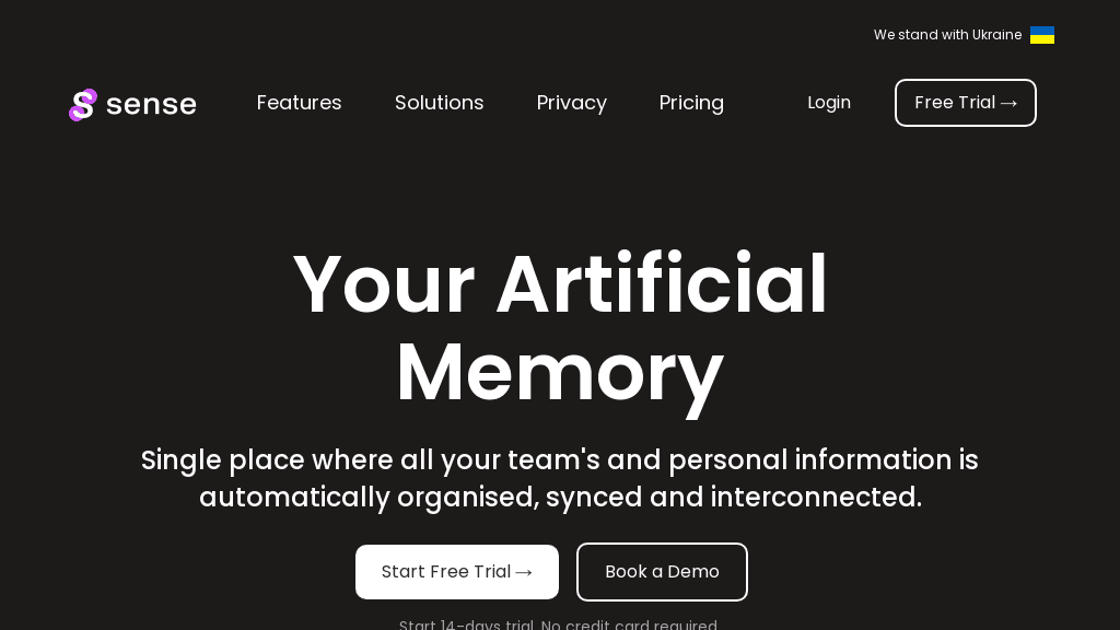 Sense | Organize Chaos Automatically | Futureen