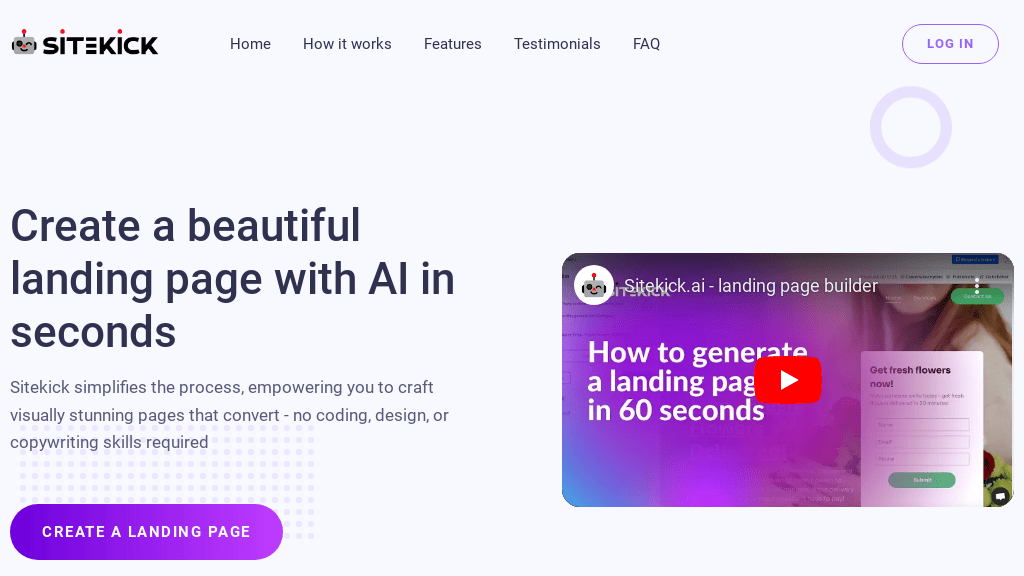 Sitekick | Create Engaging Landing Pages | Futureen
