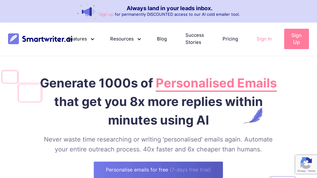 SmartWriter | AI Cold Email Solutions | Futureen