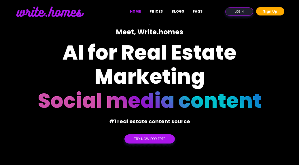 Write.homes | The Ultimate Writing Tool | Futureen
