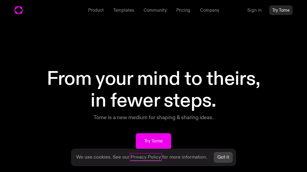 Tome 🌟 Shape & Share Ideas with AI | Futureen