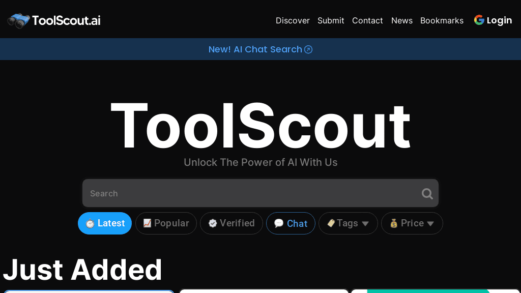 ToolScout | Find New AI Tools | Futureen